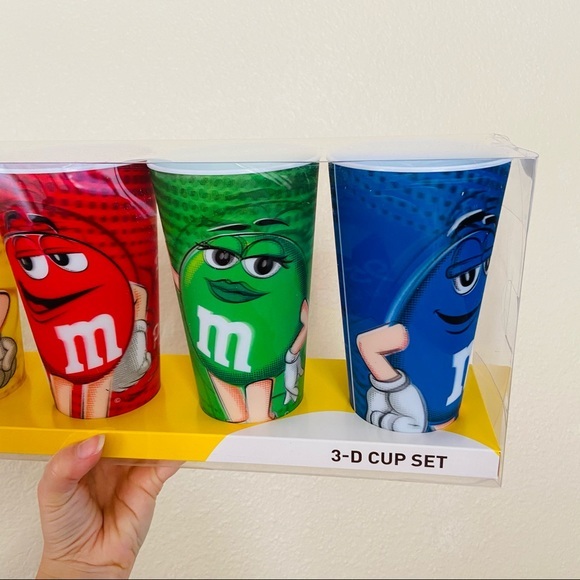 M&M'S | Dining | Rare M Ms World Candy Holographic Print 3d Cups | Poshmark